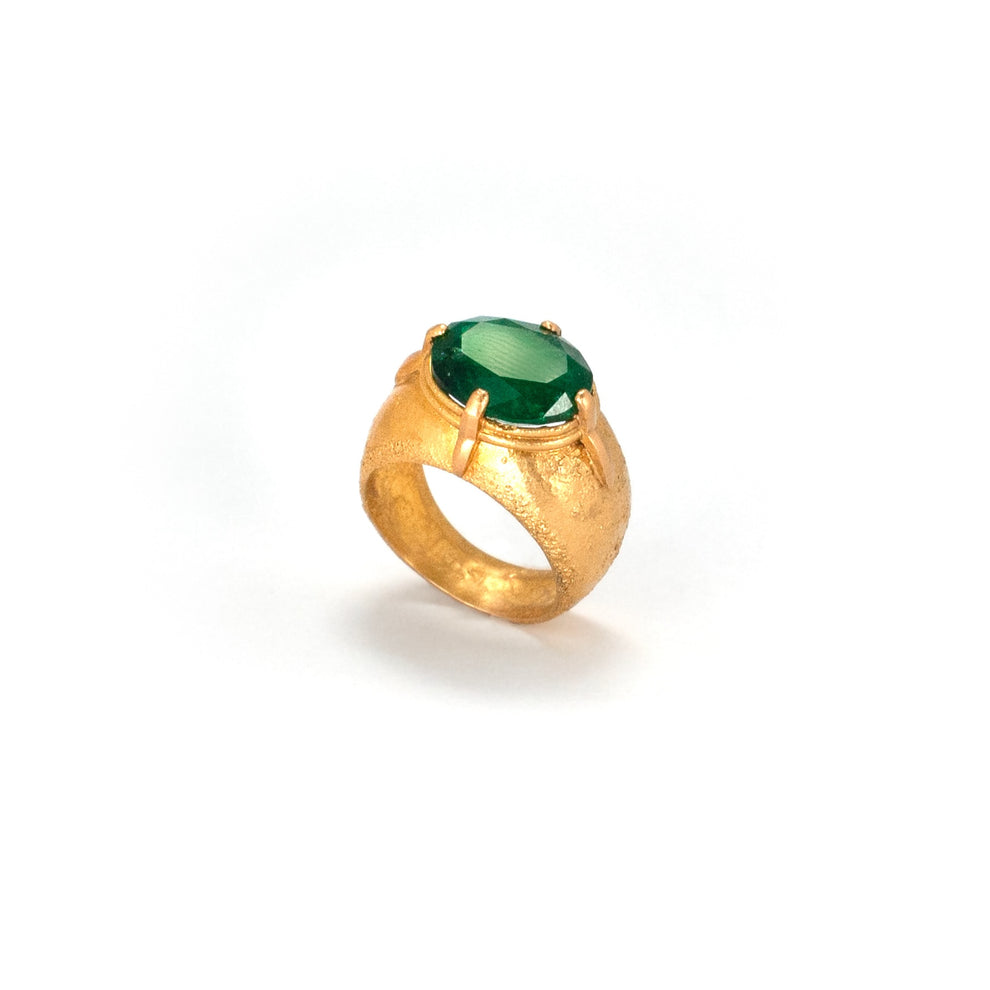 One of a kind emerald and gold ring – EmeraldStudio